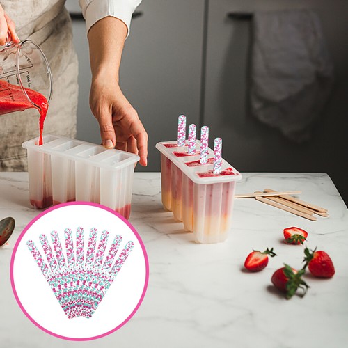 10 Pcs Acrylic Ice Cream Stick Candy Making Reusable Pops Sticks DIY | eBay