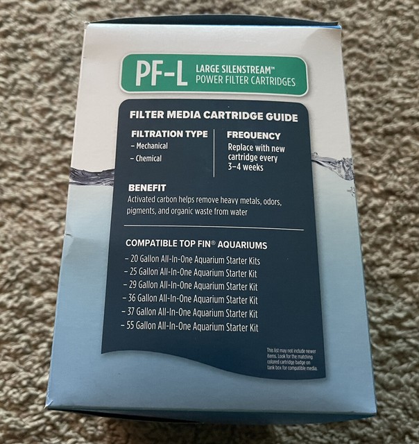 Top Fin Large Silenstream Pf-l Filter Cartridge 12 Count Priority Mail ...