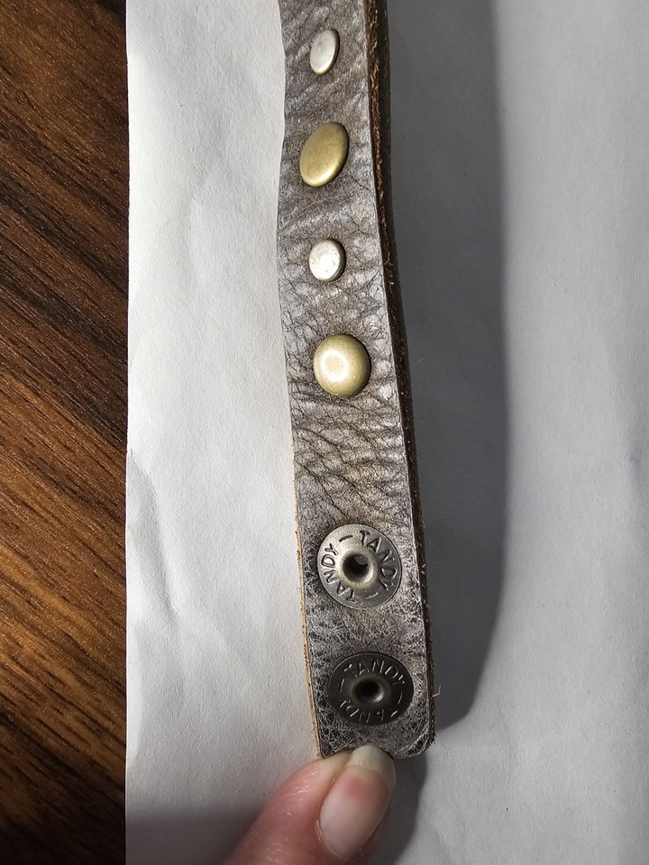 Tandy Brown Leather Animal Print 2- Snap Bracelet | eBay