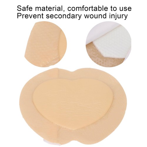 Highly Absorbent Gel Sacral Pad Silicone Adhesive Foam Wound Dressing ...