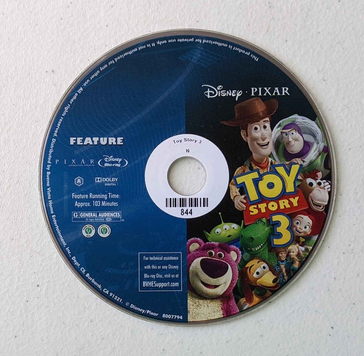 Toy Story 3 Blu Ray Cover