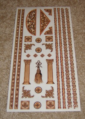 PSX Designs Sticker Sheet ~ Vintage Columns, Cornice and Corners | eBay