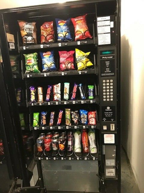 Narrow Snack, Can & Bottle Combi with Card Contactless System Vending ...