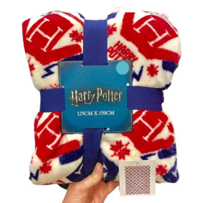 Primark Harry Potter Gryffindor Fleece Throw Blanket Bedroom (Clearance ...