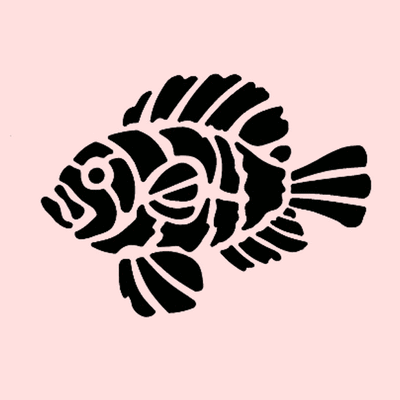 Fish Stencil Stencil Fish Graphic By MARYCRAFTIRIA · Creative Fabrica