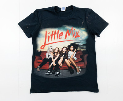 LIttle Mix Shirt Adult Small Black Short Sleeve Concert Band Tee Music ...