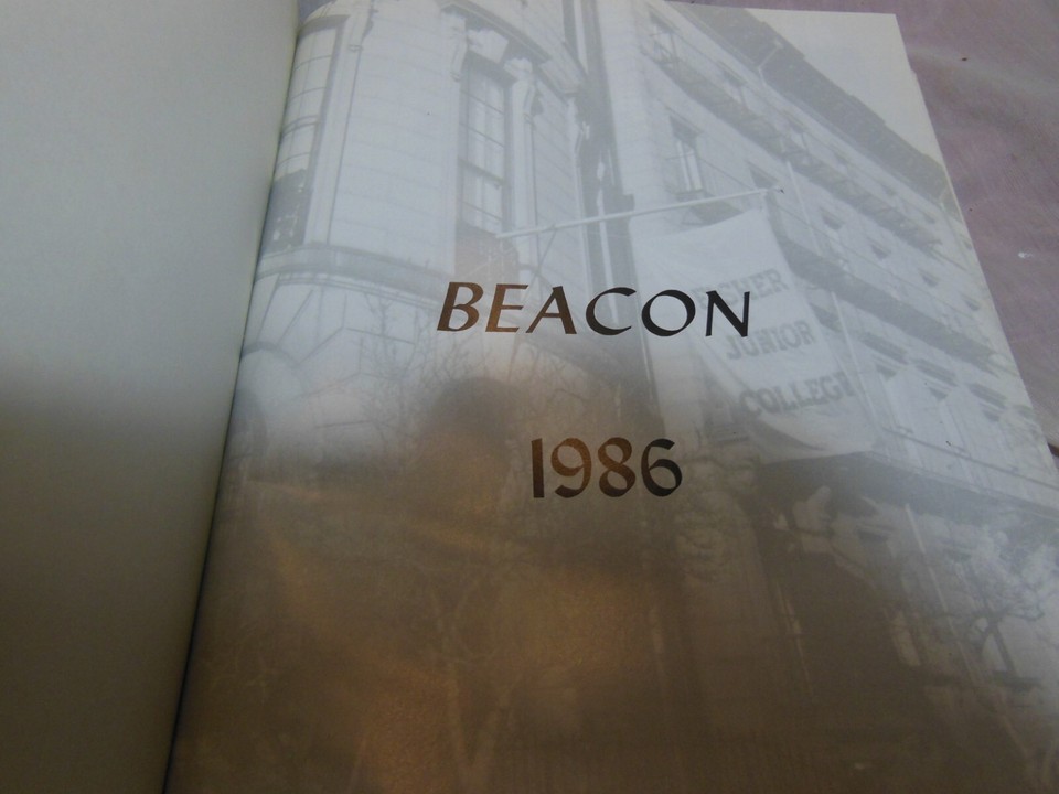 Yearbook Fisher Junior College 1986 Boston, Ma. The Beacon | eBay