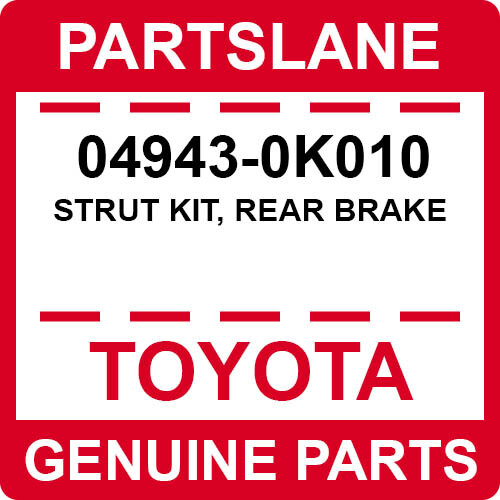 04943-0K010 Toyota OEM Genuine STRUT KIT, REAR BRAKE | eBay