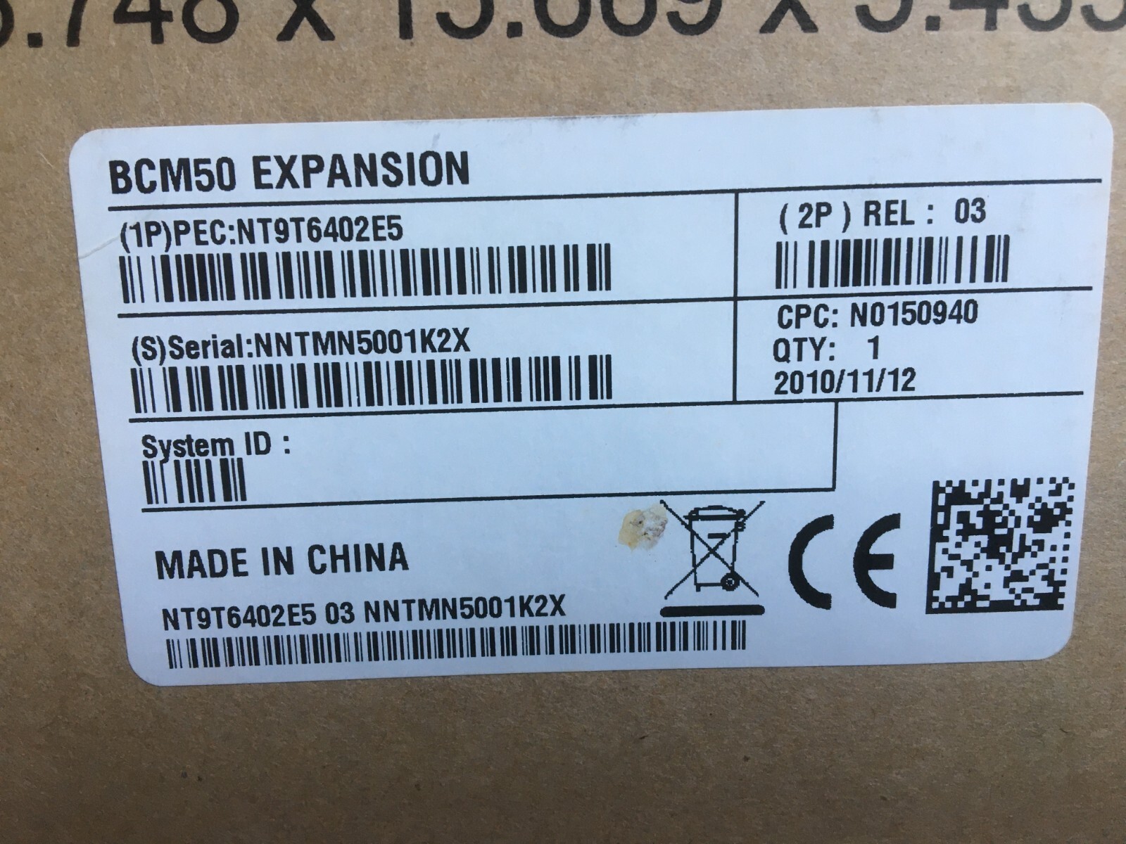 Nortel BCM50 EXPANSION + LEADS POWER UNIT CABLING BRAND NEW BOXED | eBay UK