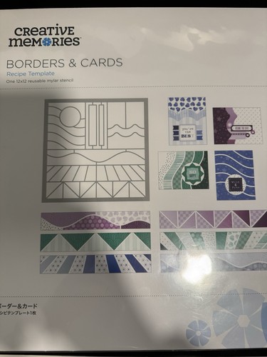 Creative Memories Border & Cards Recipe Template -NLA | eBay