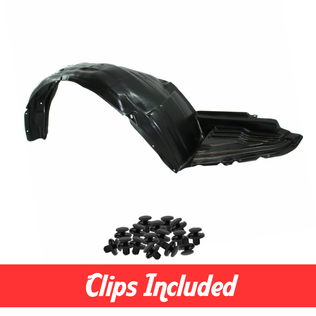 Passenger Side Fender Liner w/ Clips For 2008-2011 Subaru Impreza WRX ...