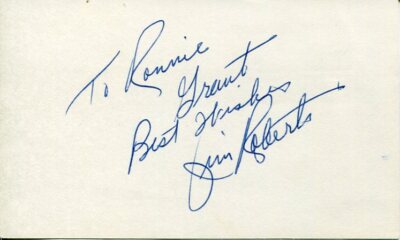 Jimmy Roberts Singer The Lawrence Welk Show Rare Signed Autograph | eBay