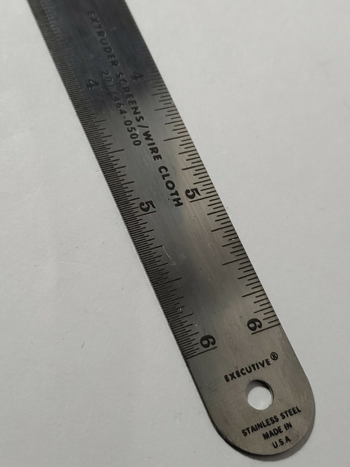 Executive 6" Flexible Rule Machinist Ruler conversion table stainless 1 ...