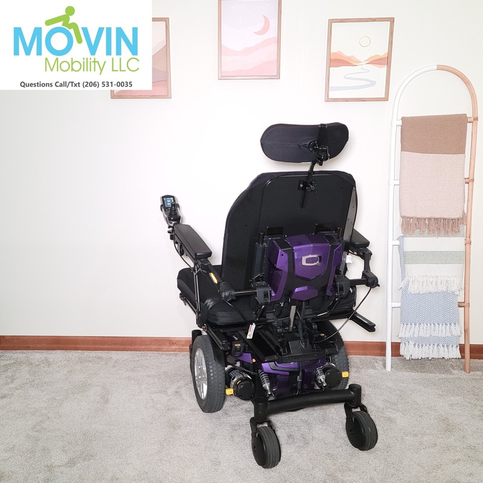 Bariatric Quantum Q6 Edge HD 450lbs Power Wheelchair Tilt Legrest ...