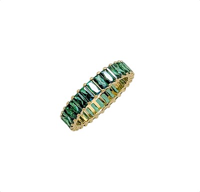New W Gift Box SWAROVSKI 100% Green Crystal Matrix Cocktail Ring ...