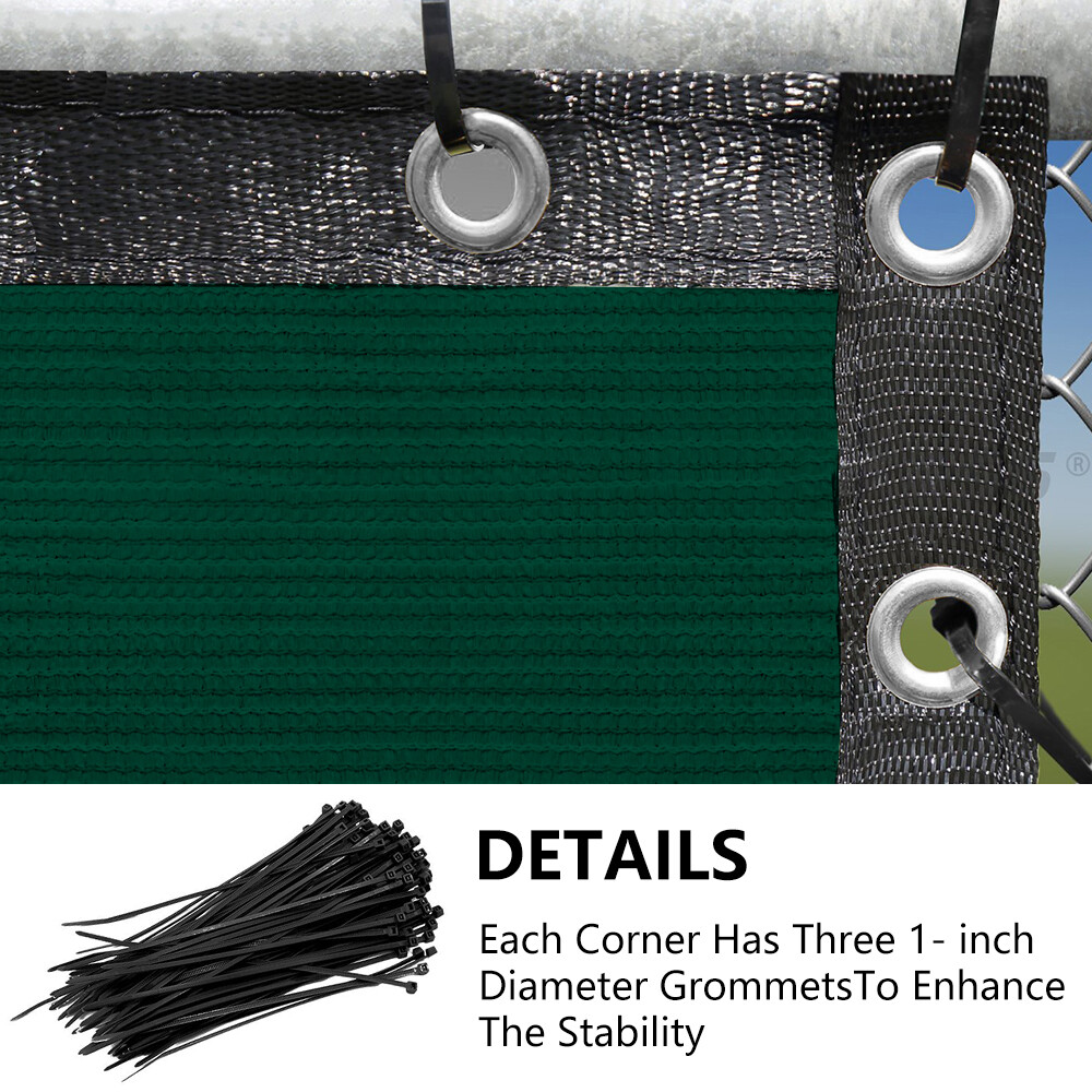 Heavy Duty 200GSM Wind Screen Privacy Fence Shade Cover Mesh Garden ...
