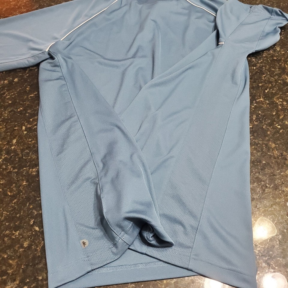 Alo Mens Polo 2XL Light Blue Golf Coolfit Performance Short Sleeve ...