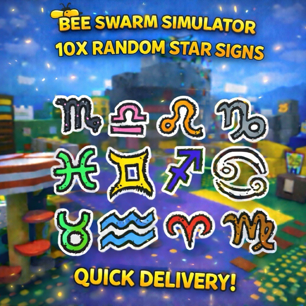💵 Cheapest 💵 | 10x Random Star Signs | Bee Swarm Simulator | Fast ...