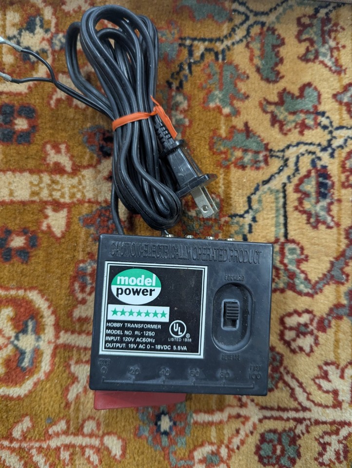 Vintage Model Power HO Train Set Engine Cars Track Transformer Tested ...