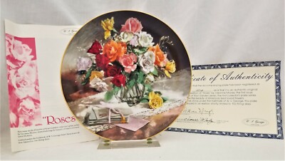 W. L. George ROSES 1st Issue "Flowers of Your Garden" Collector Plate ...