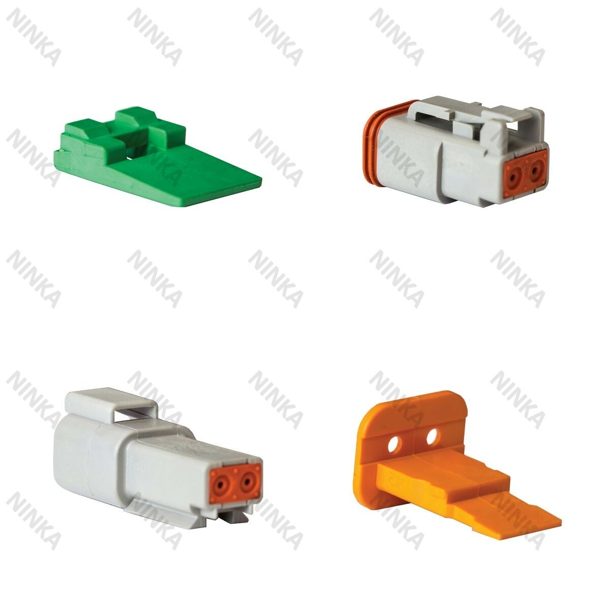 Deutsch DT2 Pin Way Male/Female Kit Electrical Connector Plug ...