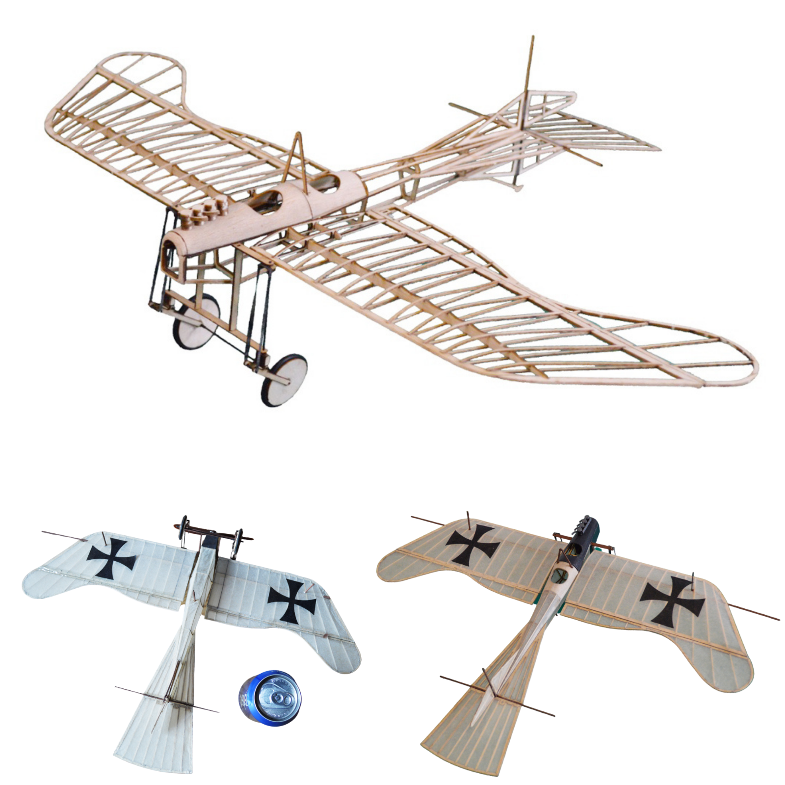 Etrich Taube, Slow Flyer Bausatz, RC Modellflugzeug Baukasten, Lasercut ...