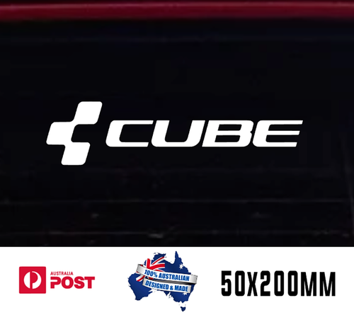 2x Cube Bikes Windshield Windscreen Sticker Decal 200mm WHITE | eBay