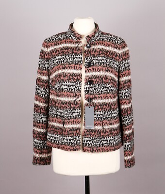 Basler Women's Polyester Mohair Collared Striped Jacket Size 40 | eBay