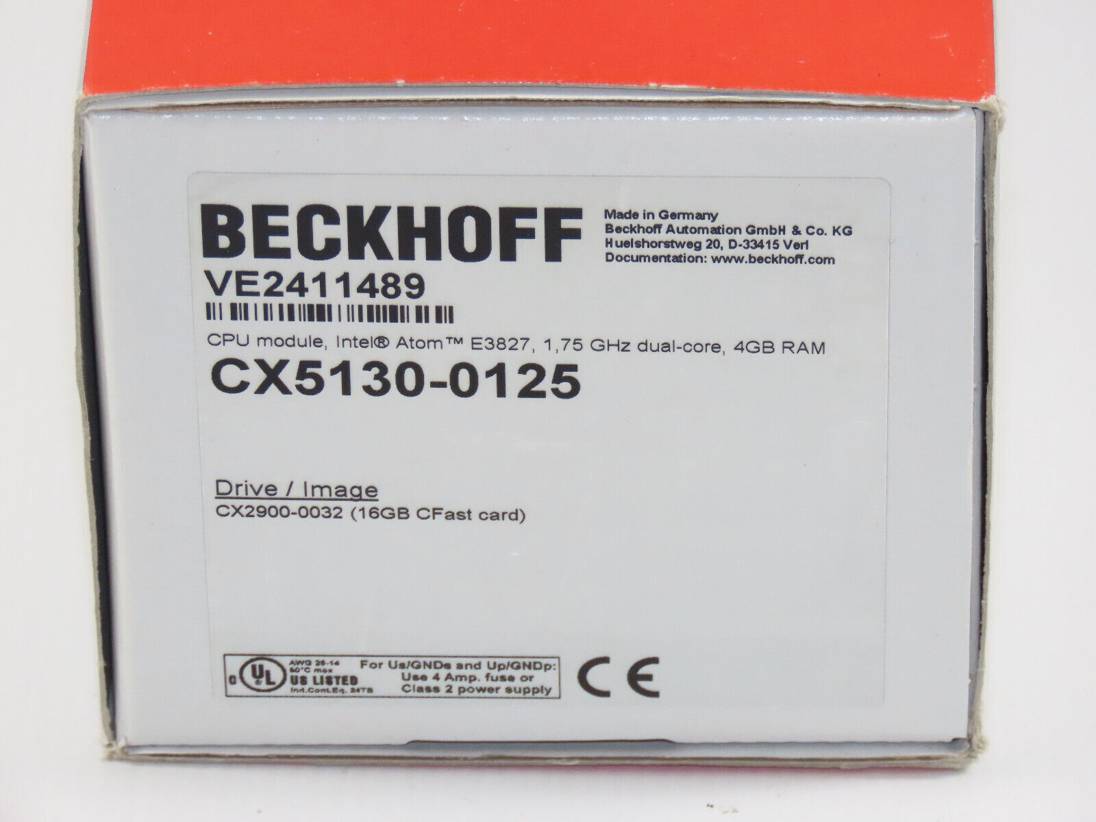 1PC New BECKHOFF CX5130-0125 / 4GB PLC Module In Box Expedited Shipping ...