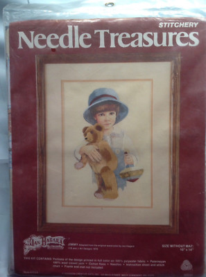 "JIMMY" Needle Treasures Stitchery Jan Hagara Crewel Embroidery Kit ...