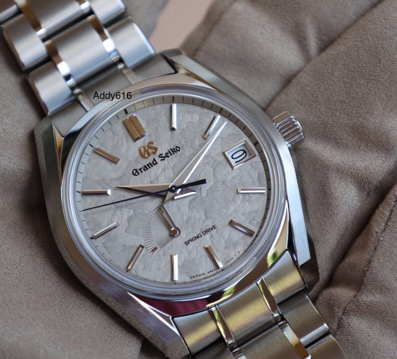 Grand Seiko Spring Drive Titanium Heritage SBGA415 Grey 40mm Watch | eBay