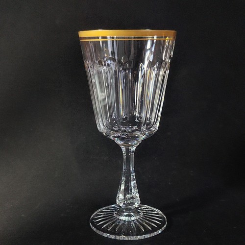 OSCAR DE LA RENTA DRESDEN WATER GLASS, Cut Lead Crystal, 7 3/8", FRANCE ...