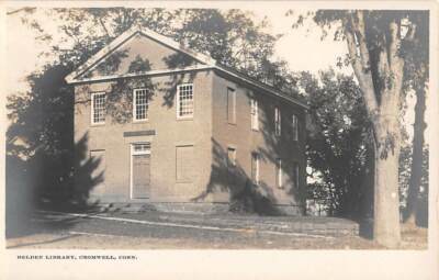 CROMWELL, CT ~ BELDEN PUBLIC LIBRARY, DEXTER REAL PHOTO PC ~ c 1903-06 ...
