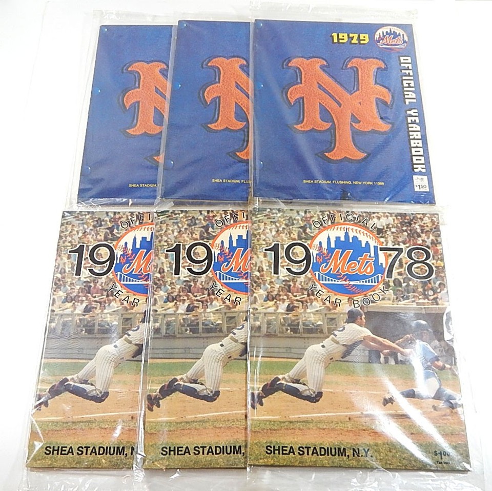 Lot of (9) Assorted 1973 to 1979 New York Mets Yearbooks | eBay