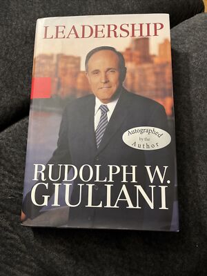 Rudy Giuliani Signed 1st Edition Leadership Through the Ages Hologram ...