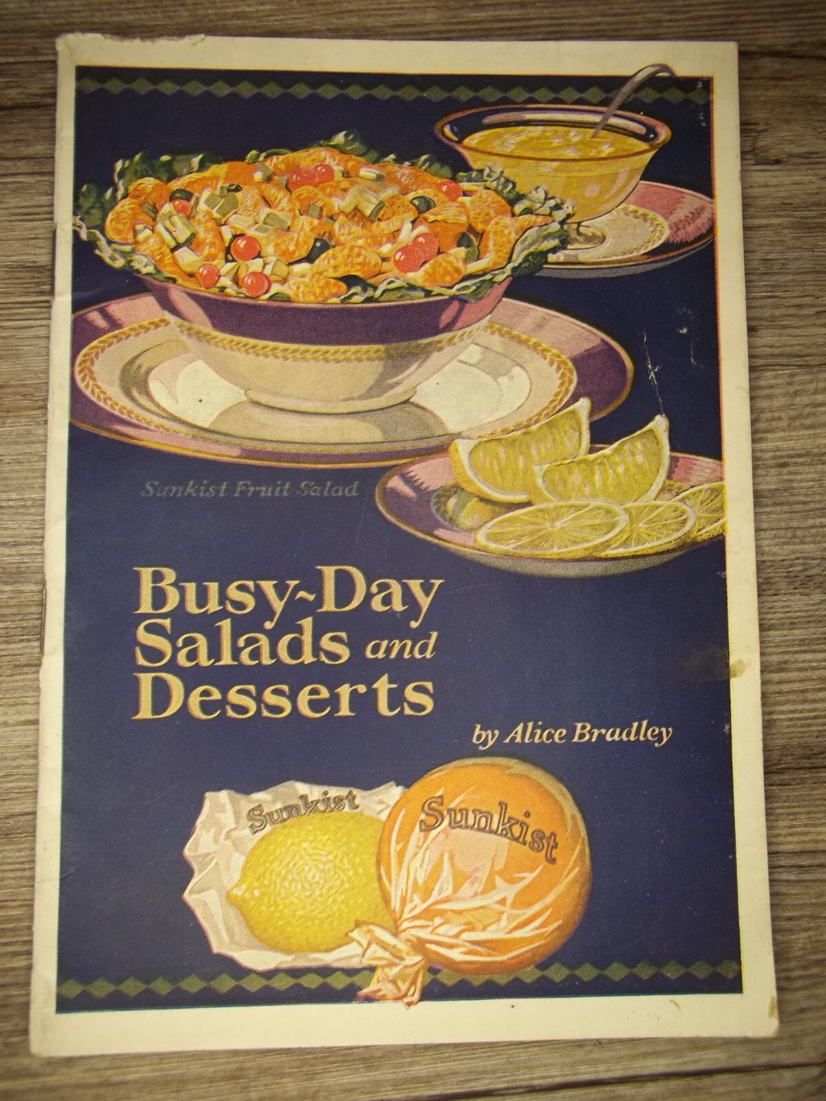 vintage Sunkist orange recipes salads & deserts cookbook early 1900's ...