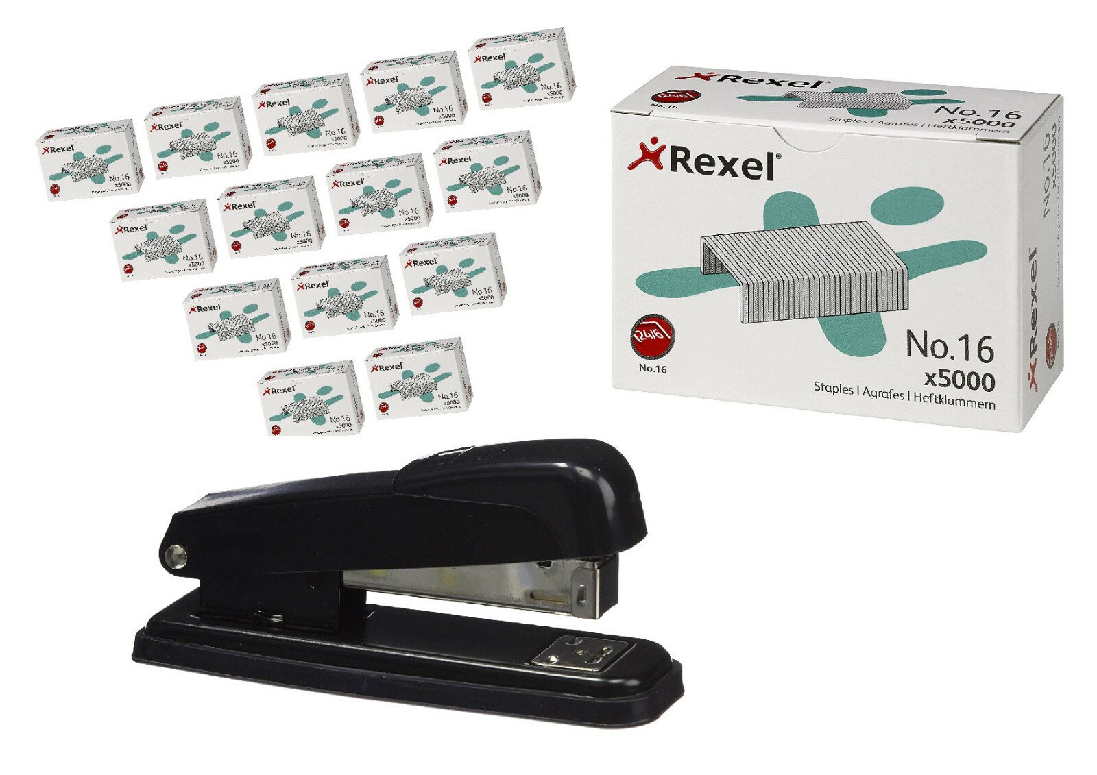 2 - 10 packs 5000 REXEL H/Duty 24/6 No.16 Staple (Fits 56 26/6 ...