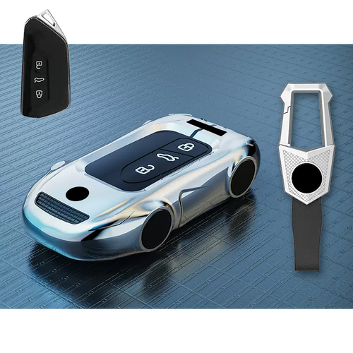 Zinc Alloy Silicone Car Key Case Cover For VW ID.3 ID.4 Golf 8 GTD Mk8 ...