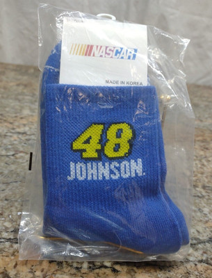 Jimmie Johnson collectible NASCAR size Medium New Socks #48 | eBay