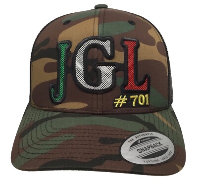 JGL EL CHAPO GUZMÁN HAT CAMO BLACK MESH MEXICO LOGO FEDERAL | eBay