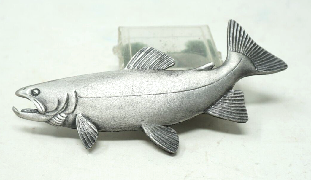 Sid Bell Lug Head Fishing Fish Trout Salmon Knife Gun Stock Inlay 1977 ...