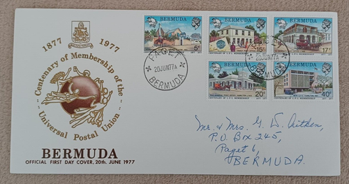 Bermuda 1977 First Day Cover Universal Postal Union Centenary | eBay