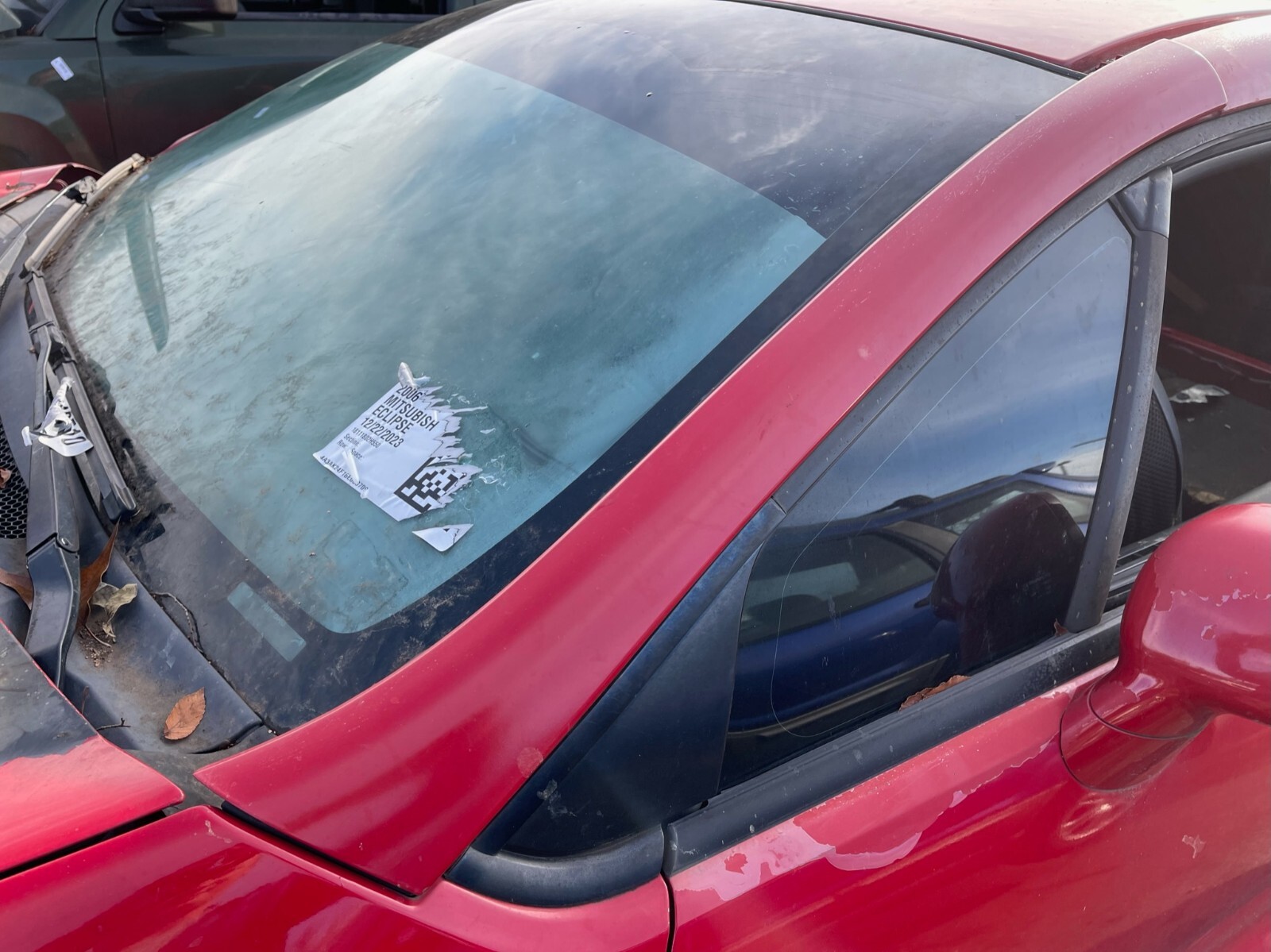 06-12 Mitsubishi Eclipse Windshield A Pillar Trim Cover Molding Left ...