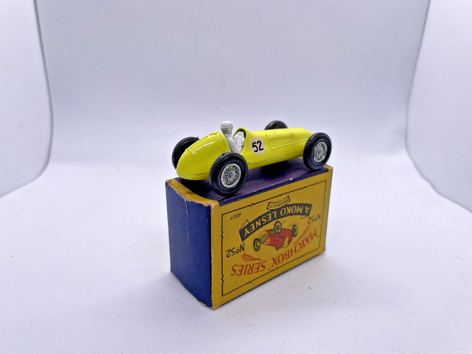 MATCHBOX LESNEY 1-75 52-A MASERATI 4 CLT/1948 RACER - YELLOW - VNM ...