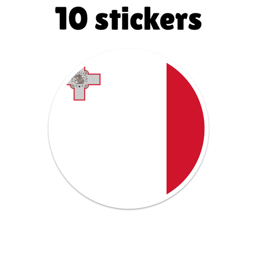 Malta Round Circle Flag Sticker Decal Vinyl Fade & Waterproof | eBay