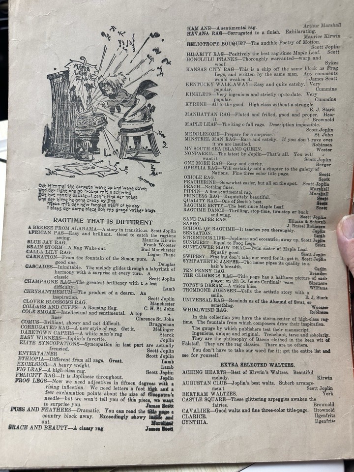 11x14 1916 STARK/St. Louis J. Russel Robinson Sheet Music ‘Shadows Of ...