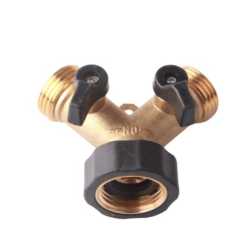 Double-way Ball Valve Split Hose Connector Garden Connections and ...