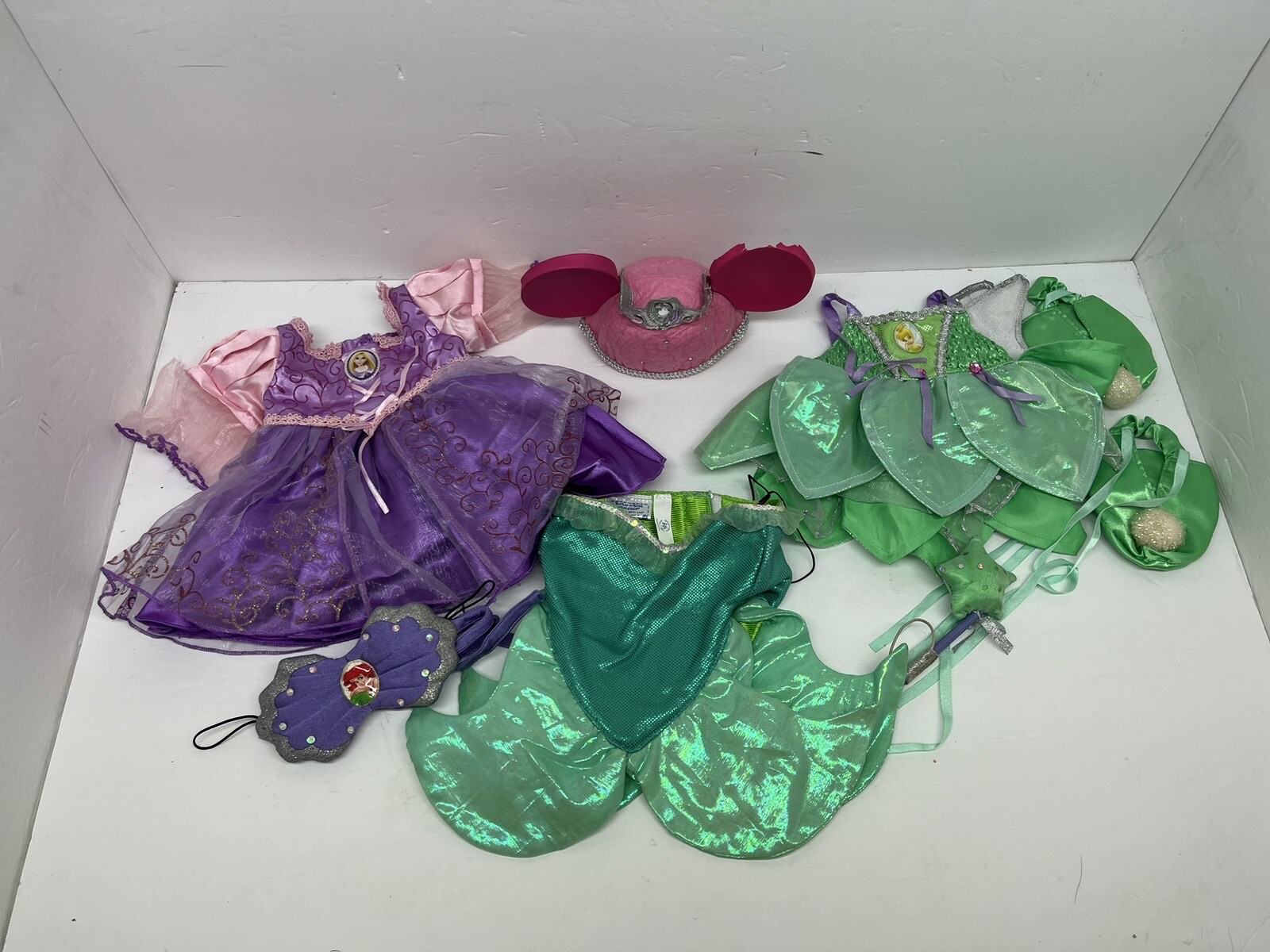 Build a Bear Workshop BABW Rapunzel Tangled Ariel Tinkerbell Clothes ...