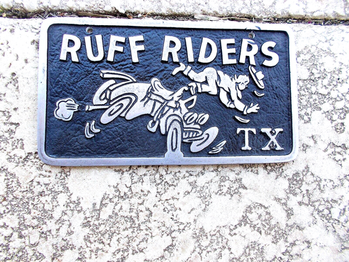Car Club Plaque Ruff Riders TX eBay motors Cowboy Bucking Bronco Saddle ...