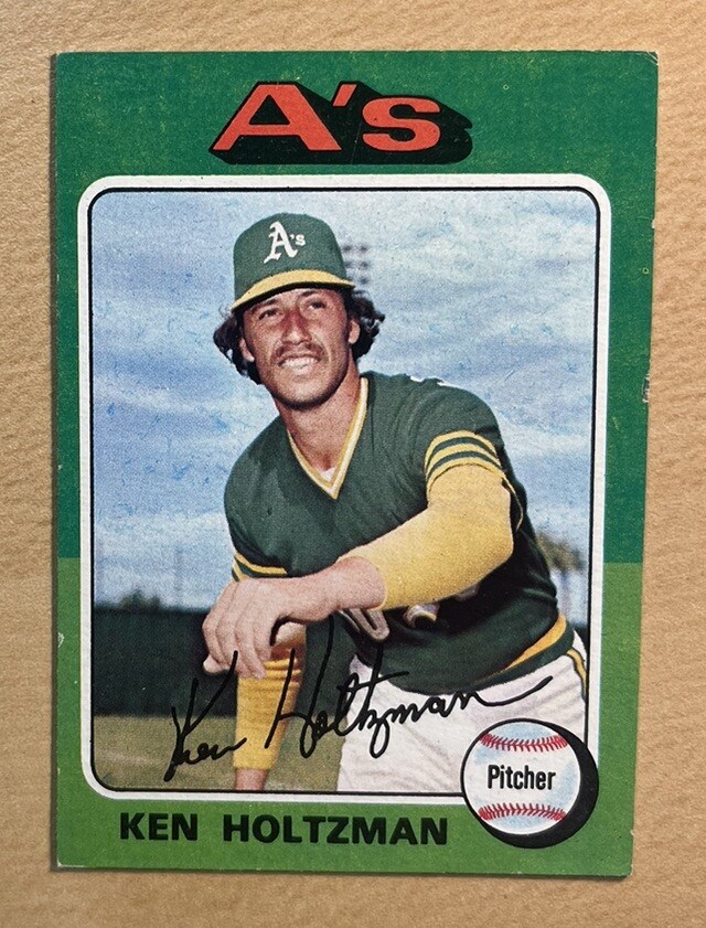 Ken Holtzman 1975 Topps Baseball Card #145, EXMT, Oakland A’s | eBay